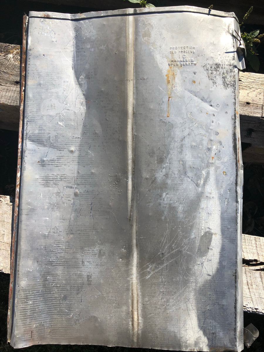 Early 1900’s roofing tin – City Limit Antiques and Reclaimed Materials